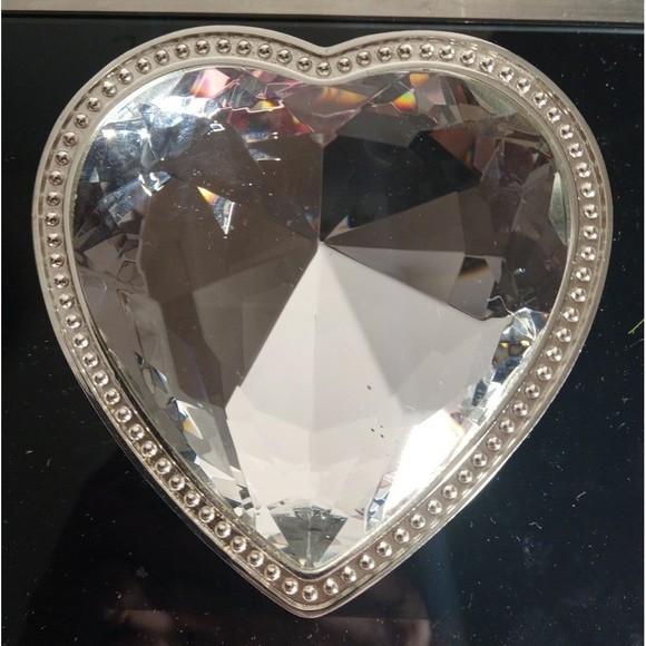 Storage & Organization | Vintage Heart Diamond Stone Pattern Trinket ...